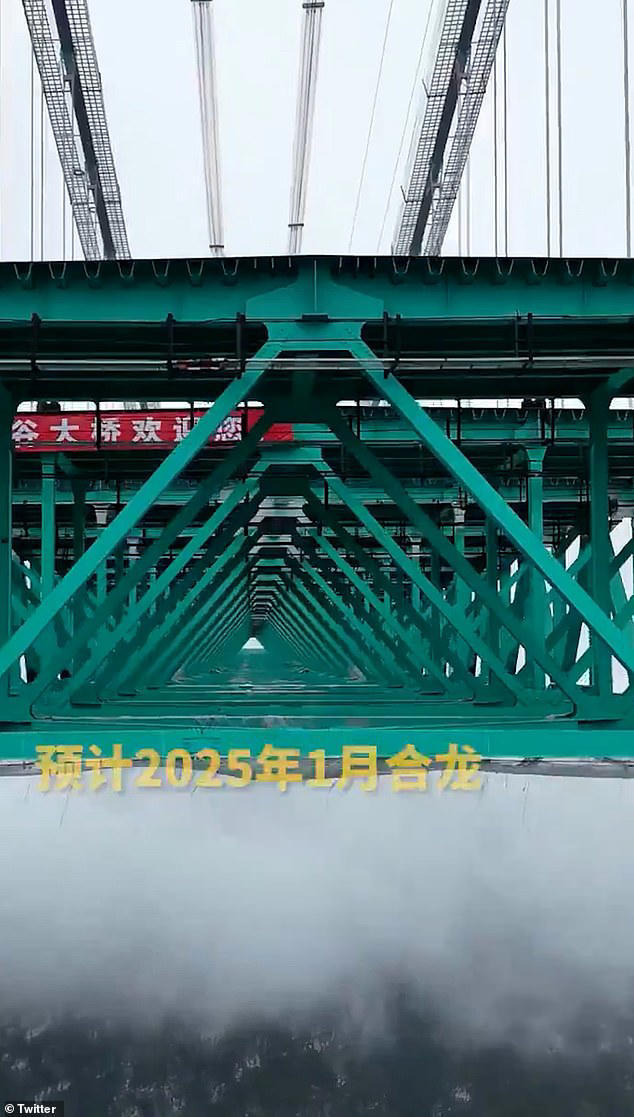 The world's tallest bridge set to open in China