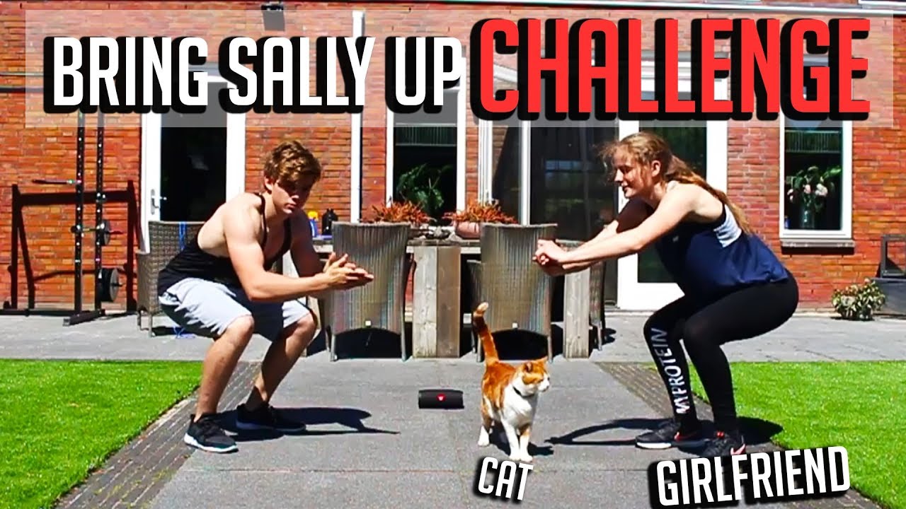 Bring Sally Up squat challenge with my girlfriend!