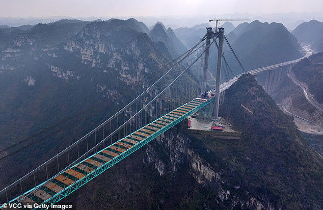The world's tallest bridge set to open in China