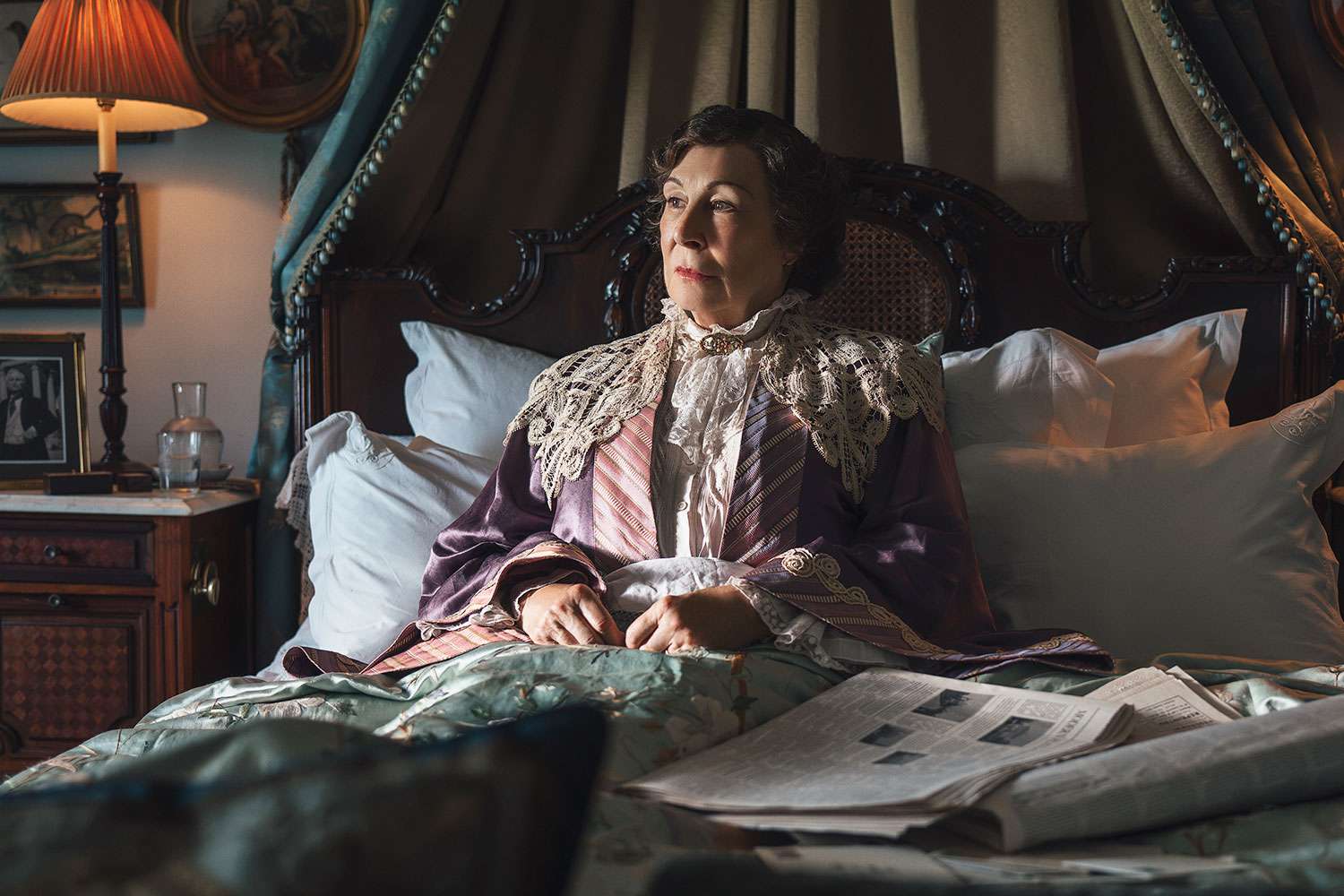 Anjelica Huston Filmed Most of Her Scenes in Bed for “Agatha Christie’s ...