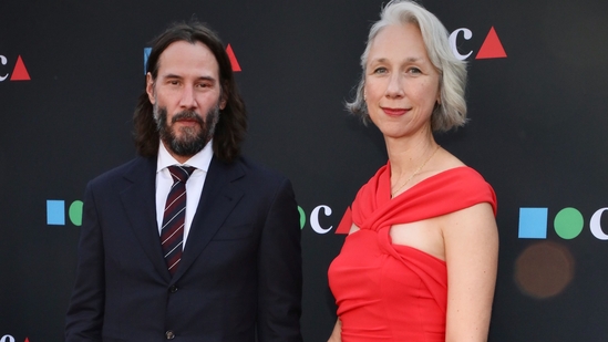 Keanu Reeves packs on PDA with girlfriend Alexandra Grant during rare ...