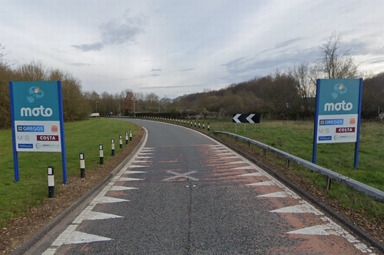 Plans for new M3 service station with playground and 78 EV charging spaces