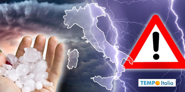 Meteo: furia temporali, grandine grossa e nubifragi su queste regioni