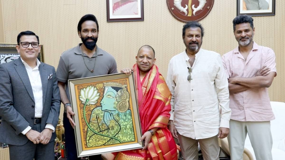 Kannappa: Vishnu Manchu, Mohan Babu And Prabhu Deva Meet UP CM Yogi ...