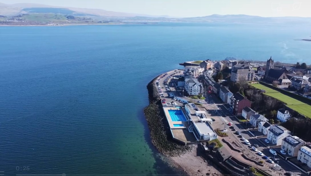 Watch: A view from above of the stunning setting for Gourock outdoor ...