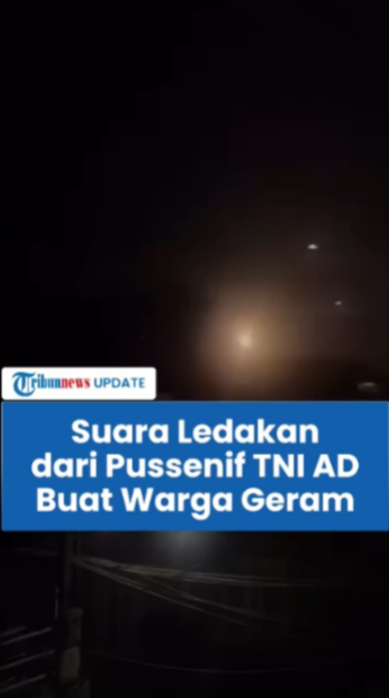 Warga Bandung Geram, Pussenif TNI AD Nyalakan Kembang Api Hampir 1 Jam ...