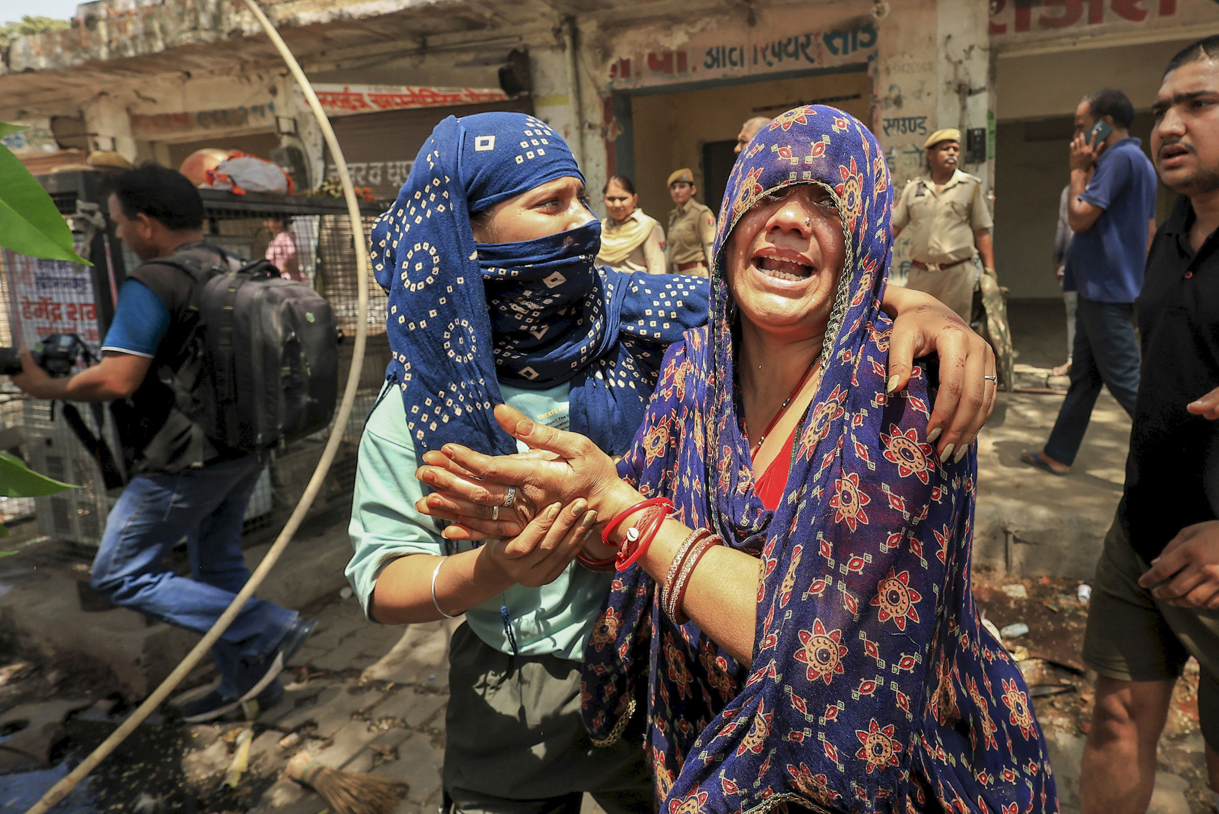 Locals protest against demolition drive in Rajasthan's Jaipur