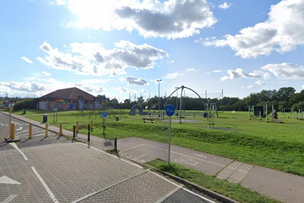 Group of teenagers seen 'fighting with weapons' in park