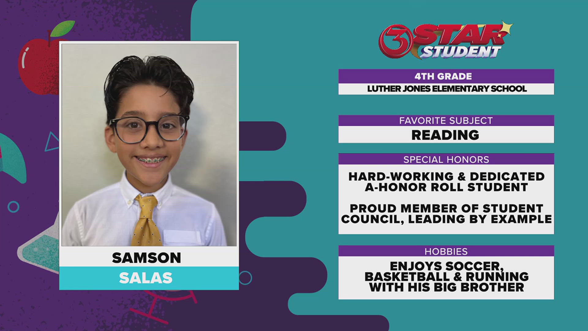 3Star Student: Samson Salas