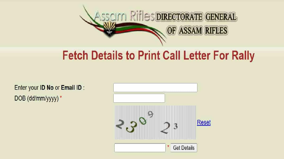 Assam Rifle Admit Card 2025: Download Technical Call Letter at ...