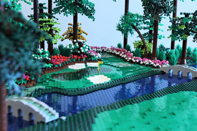 Someone built the par-3 12th hole at the Masters out of Lego, and it’ll ...