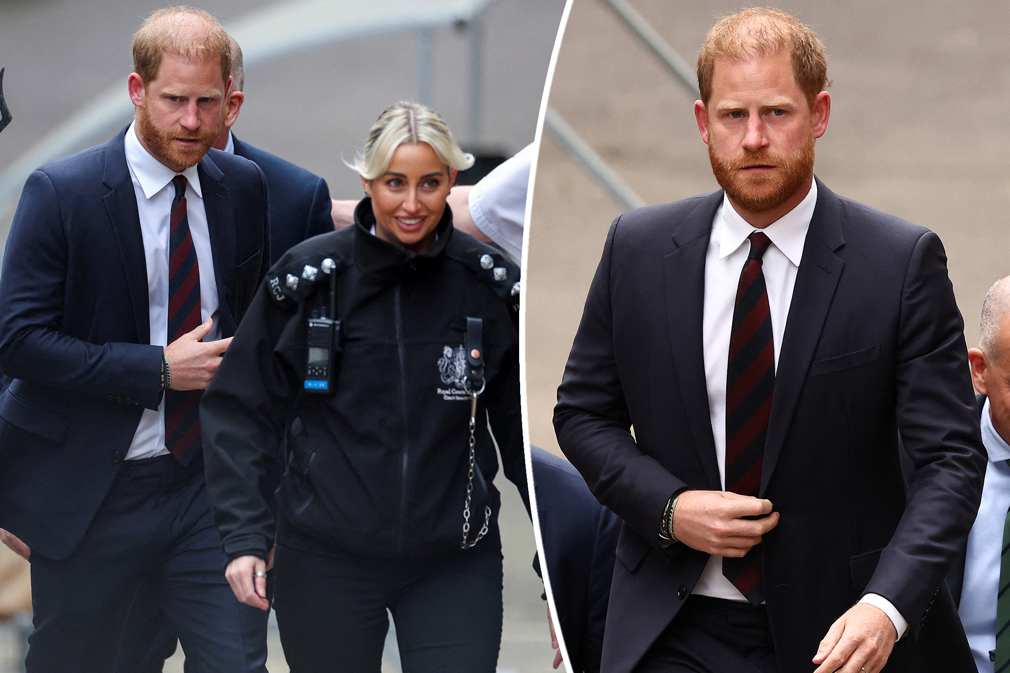 Prince Harry dramatically escorted out of London’s High Court hearing ...
