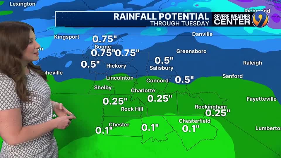 Wednesday's noon forecast update with Meteorologist Danielle Miller