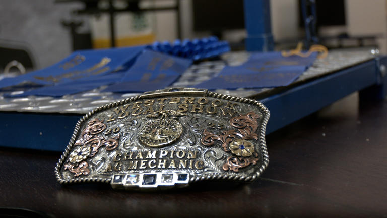 Westbrook ISD fourth grader invents award-winning portable goat rack