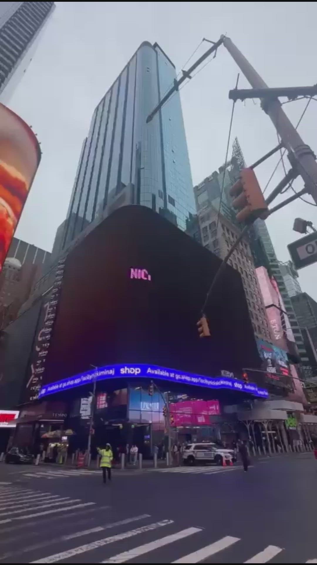Nicki Minaj Sneakers Take Over Times Square