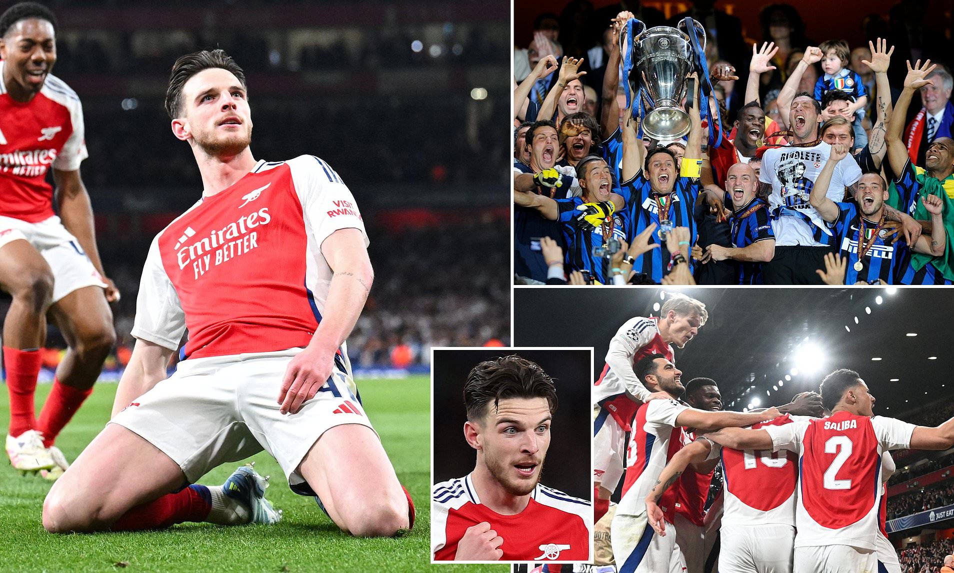 Champions League icon claims Declan Rice's two free-kicks against Real ...