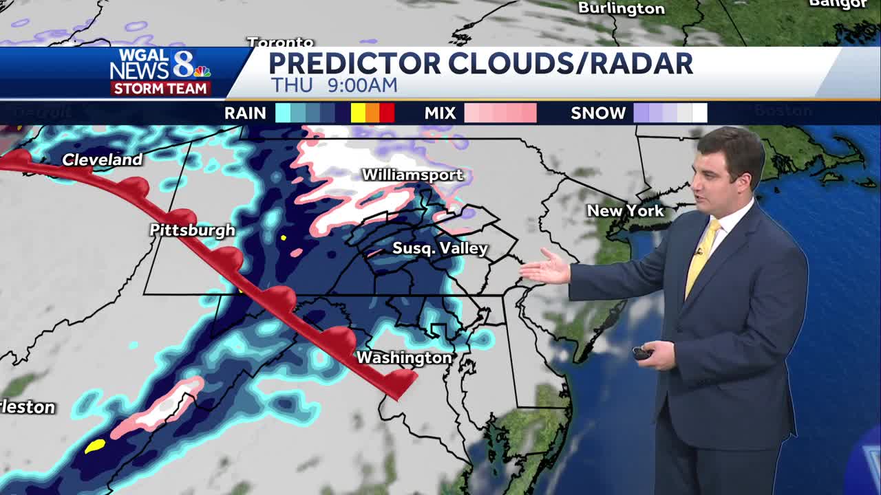 SOUTH CENTRAL PA: Quiet Wednesday, Showers & Rain Thursday - Friday