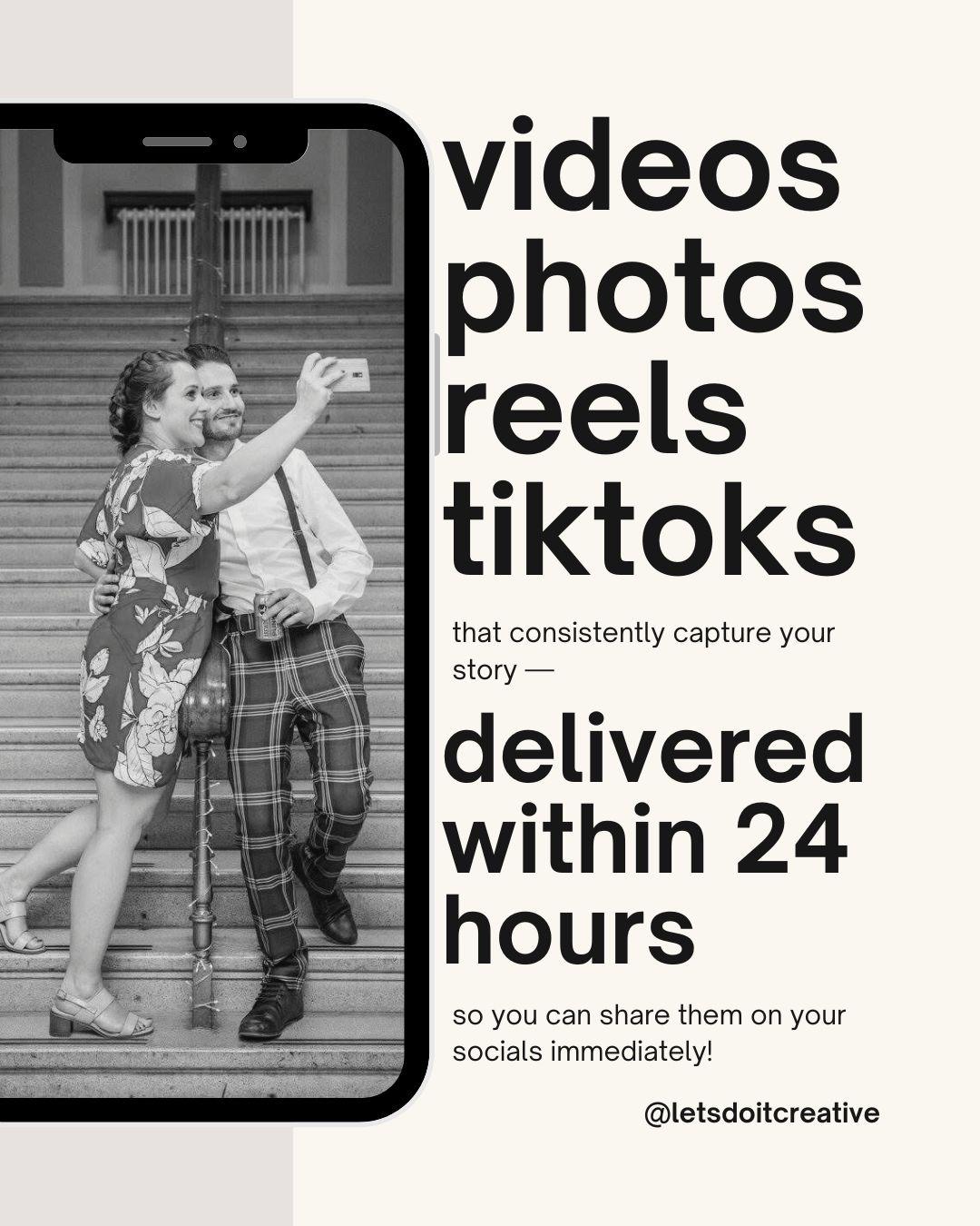 Local content creator offering free wedding packages