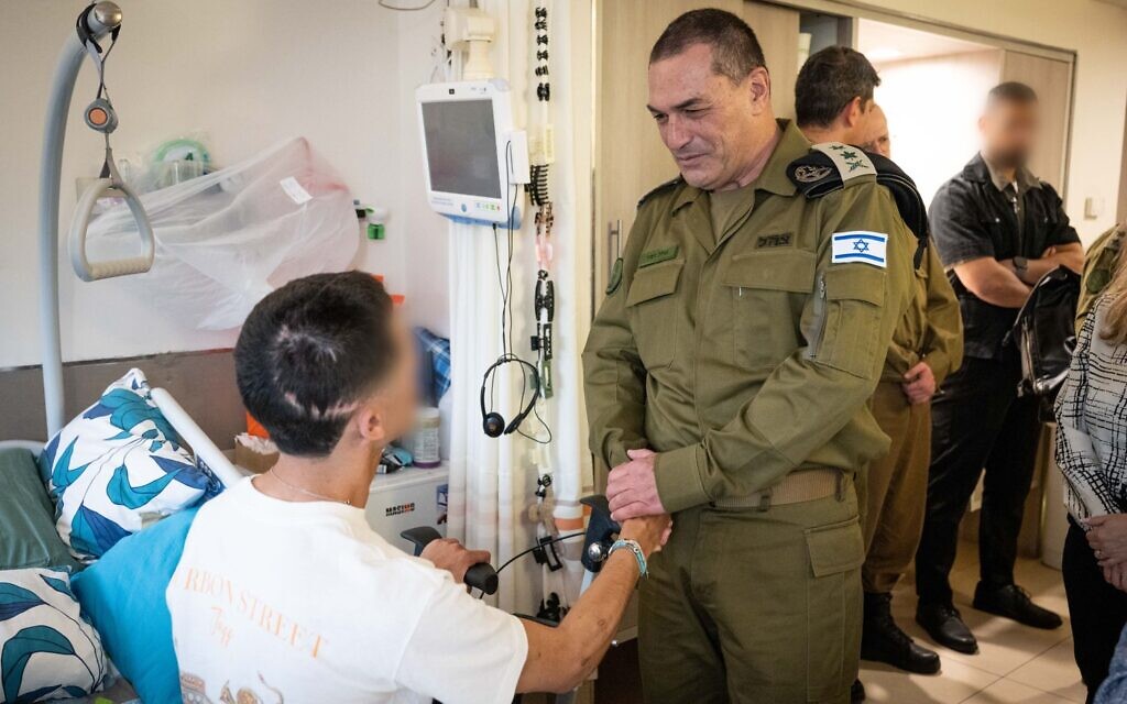 Ahead of Passover, IDF chief Zamir visits wounded soldiers at ...