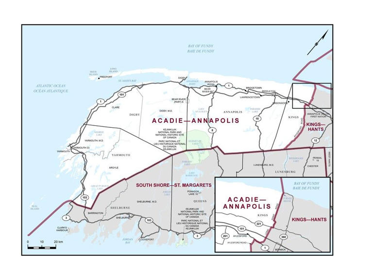 Five candidates on the ballot for the Acadie-Annapolis N.S. federal riding