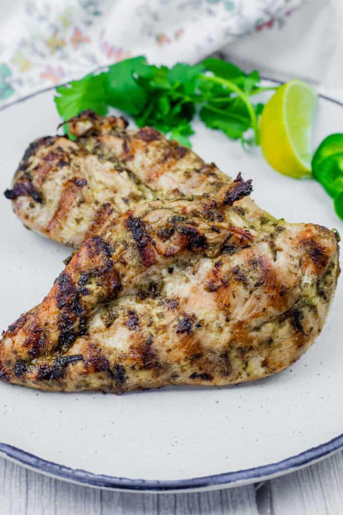 Grilled Lime-Garlic Chicken Breasts