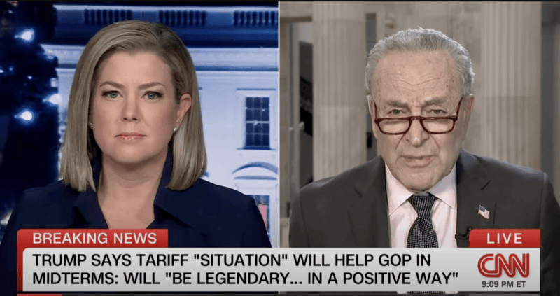 'Fire in the belly?' CNN host grills Schumer on whether he's the 'man ...