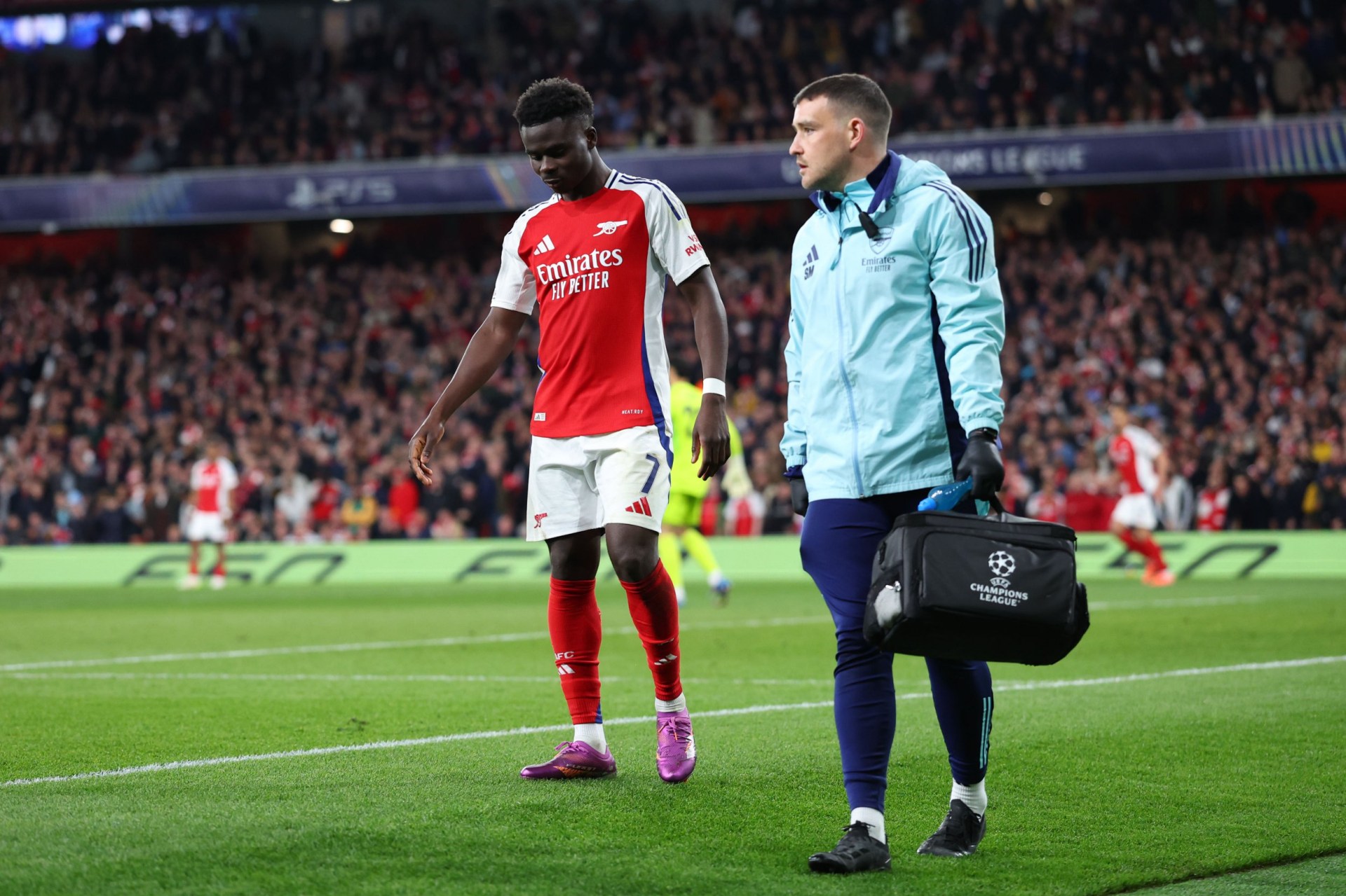Bukayo Saka injury update after Arsenal's Champions League victory v ...