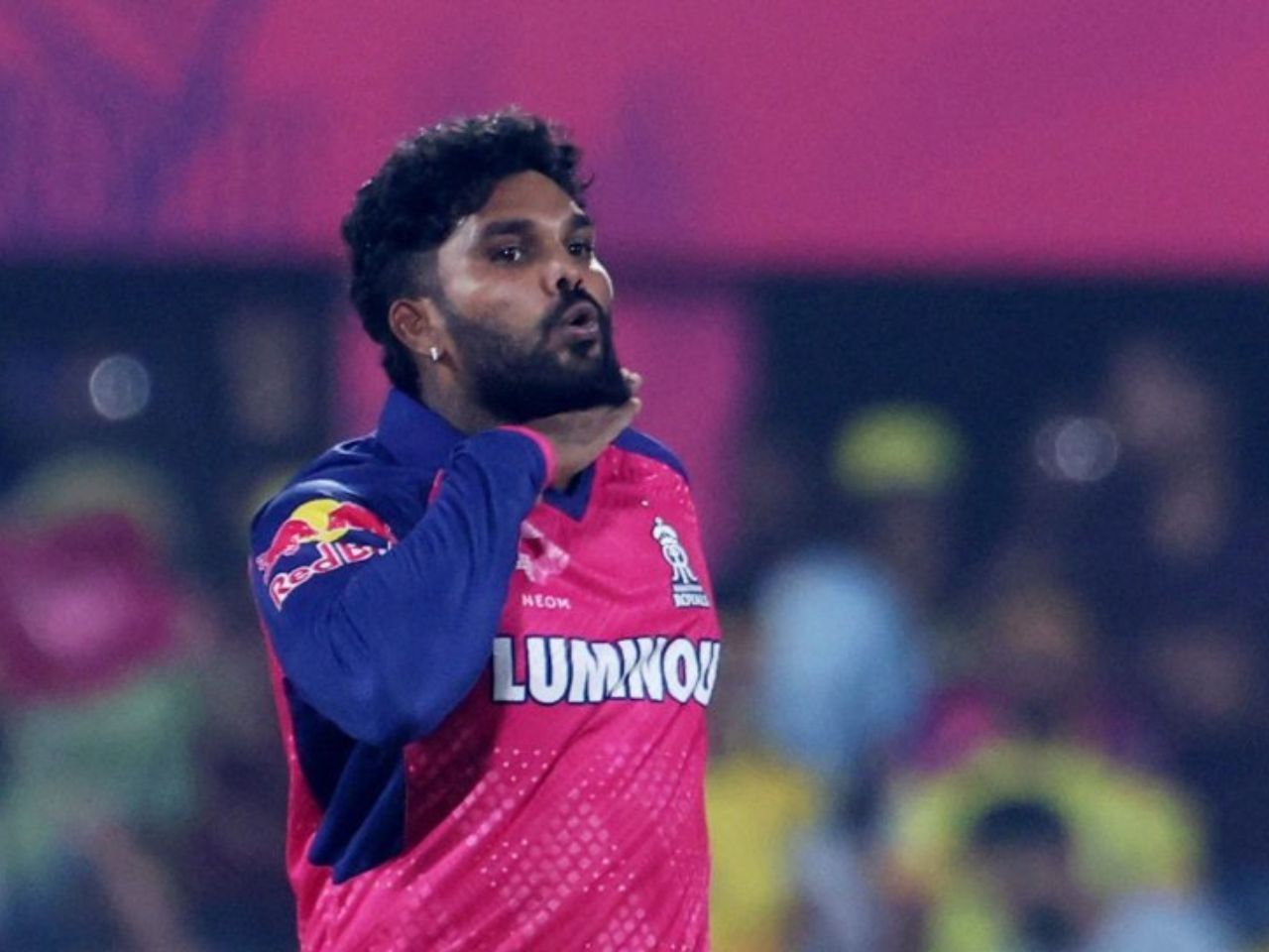 Why is Wanindu Hasaranga missing the IPL 2025 game versus Gujarat Titans?