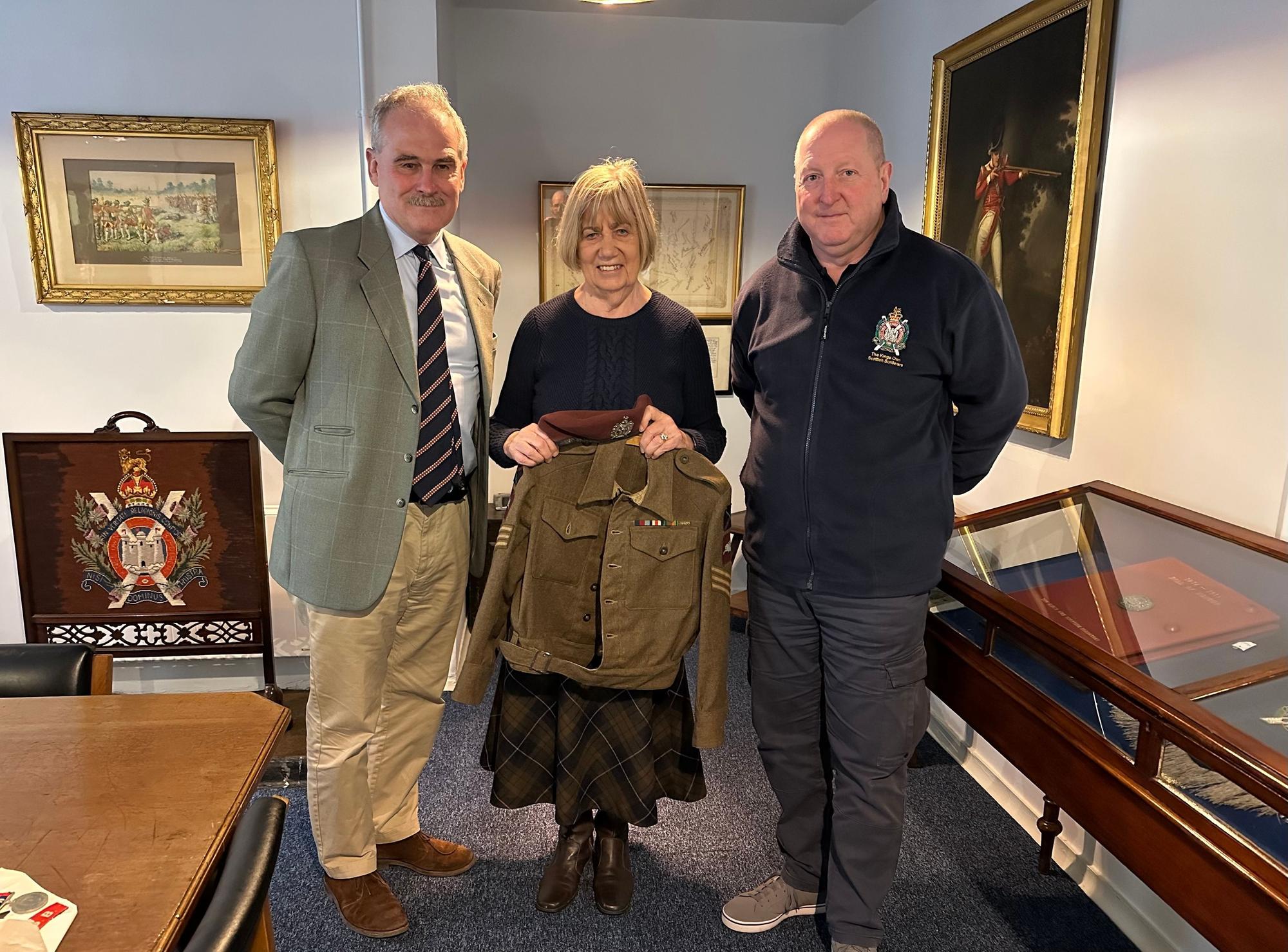 War hero's uniform and medals donated to KOSB Museum