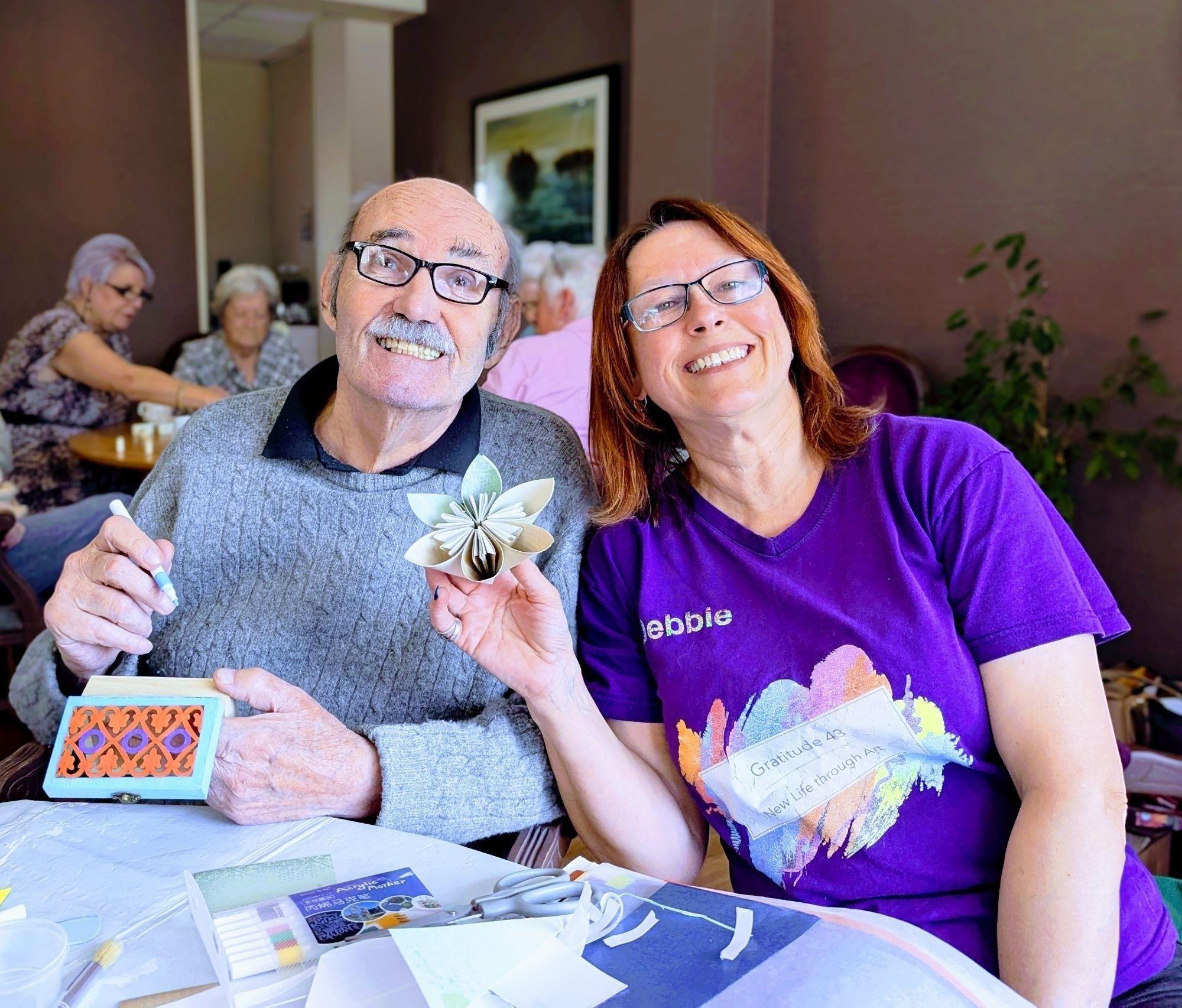 Care home invites community to monthly arts and crafts group