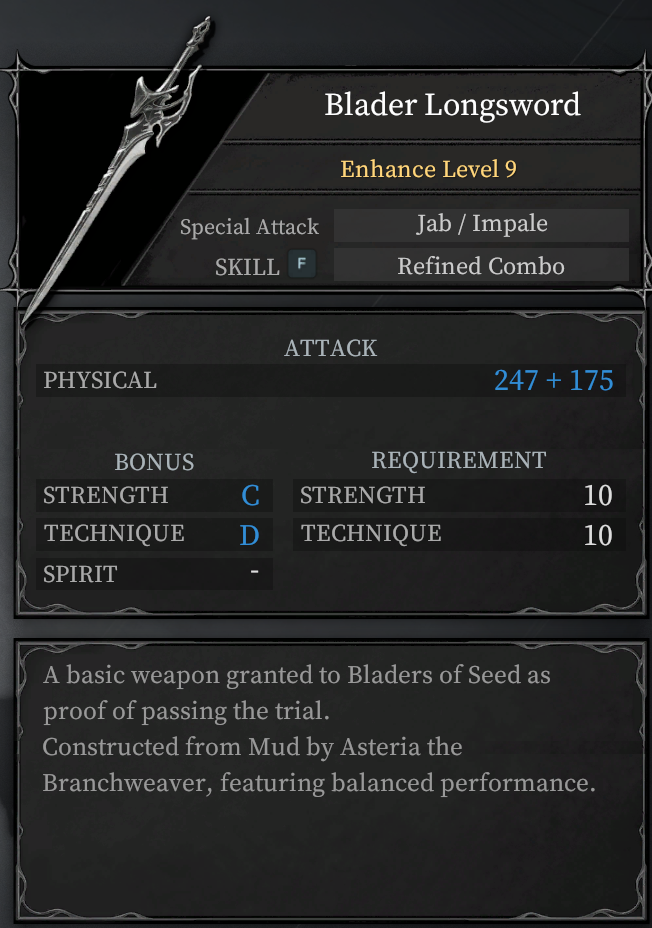 A.I limit Longsword Build Guide