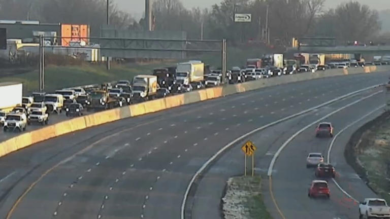 Black ice snarls traffic during morning commute