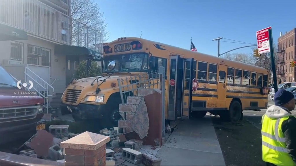 Brooklyn school bus crash leaves 8-year-old boy, mother seriously injured