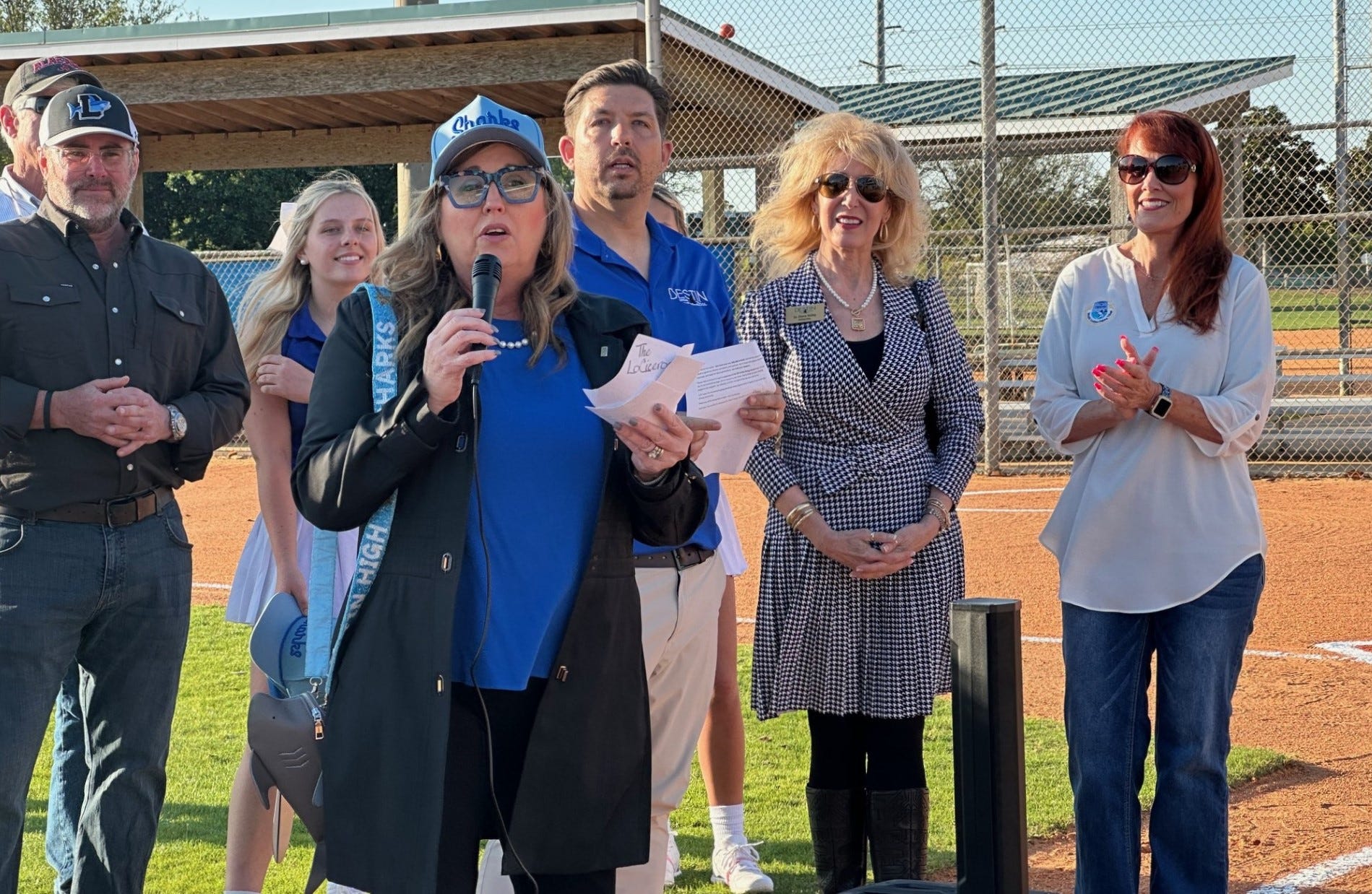 Destin Sharks cut ribbon on home field at Morgan Sports Center