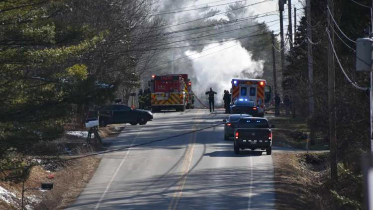 Two people injured after SUV and logging truck collide in Chelsea