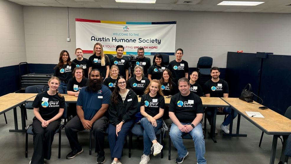 CBS and Telemundo Austin volunteer at Austin Humane Society for ...