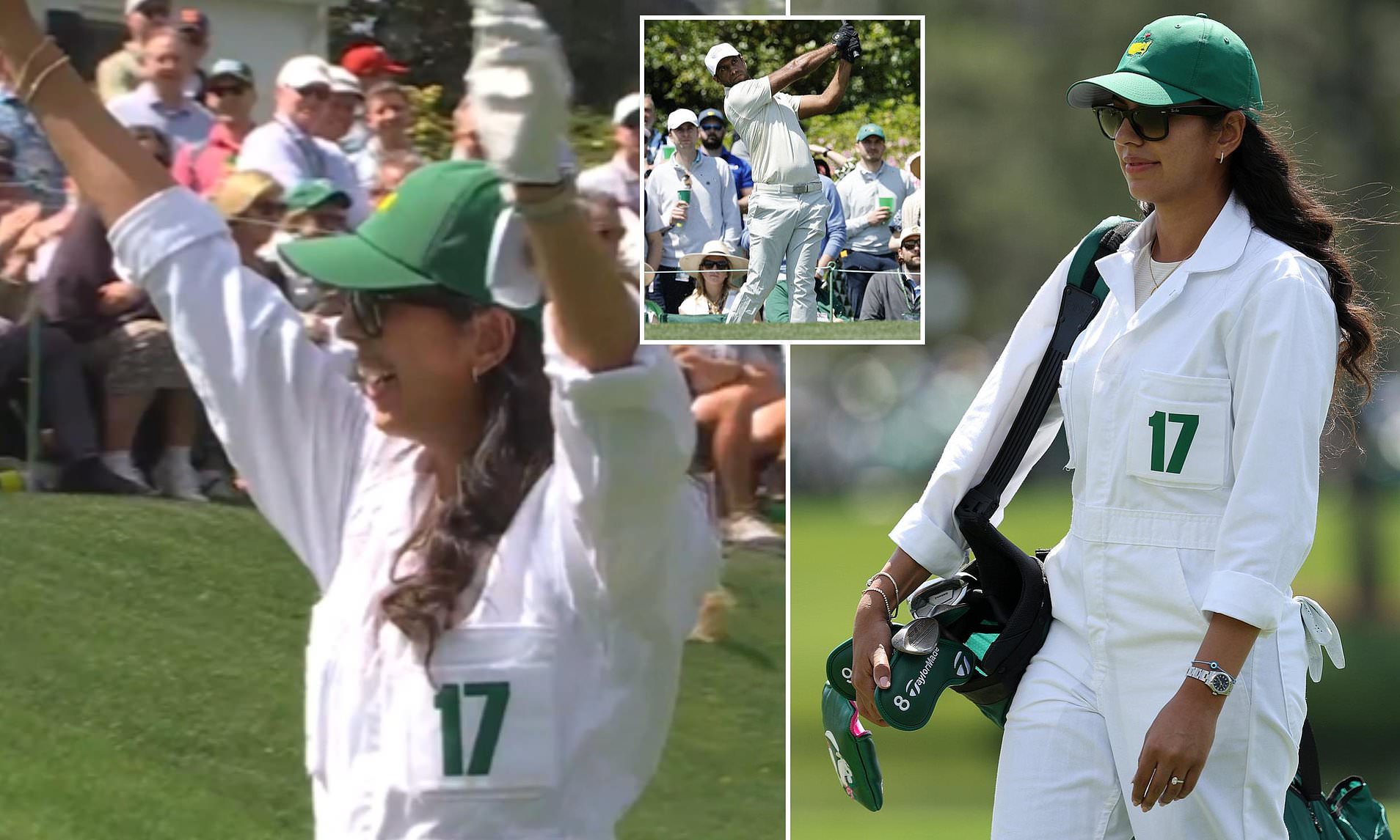 Masters star's wife stuns crowd with her shot at Par-3 competition