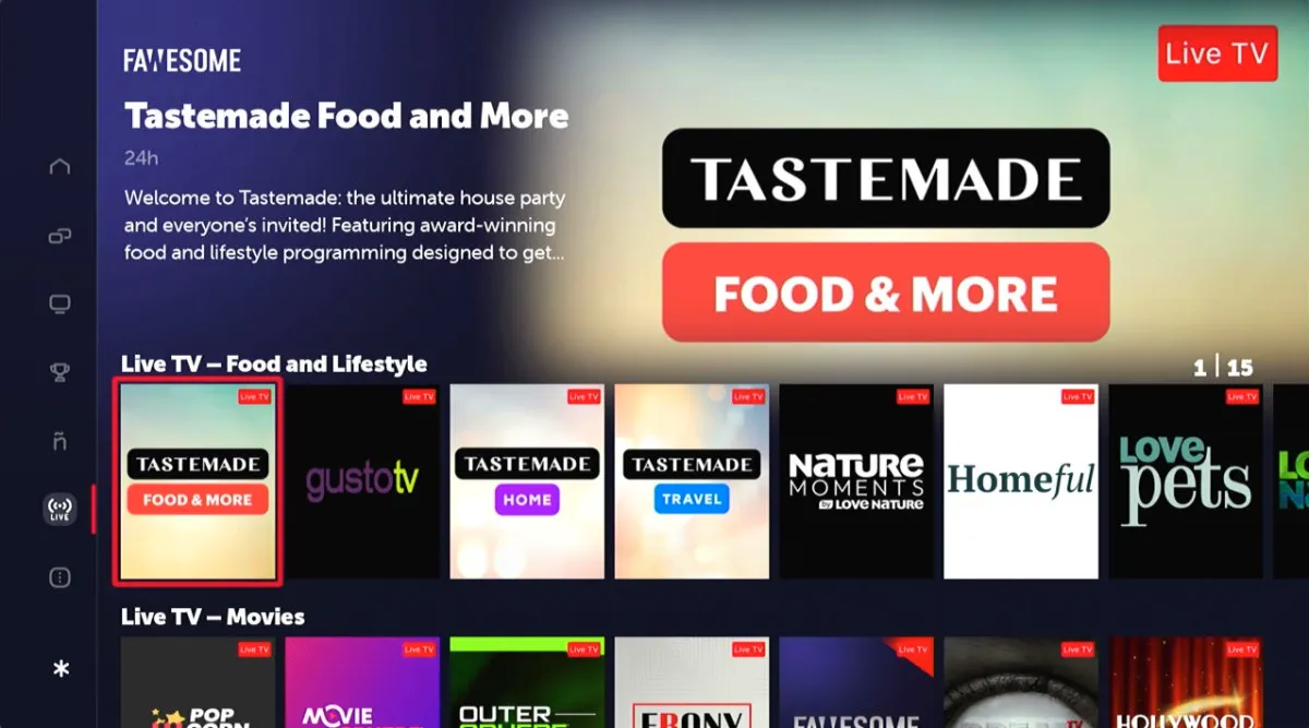Fawesome adds streaming channels from Tastemade, Lionsgate