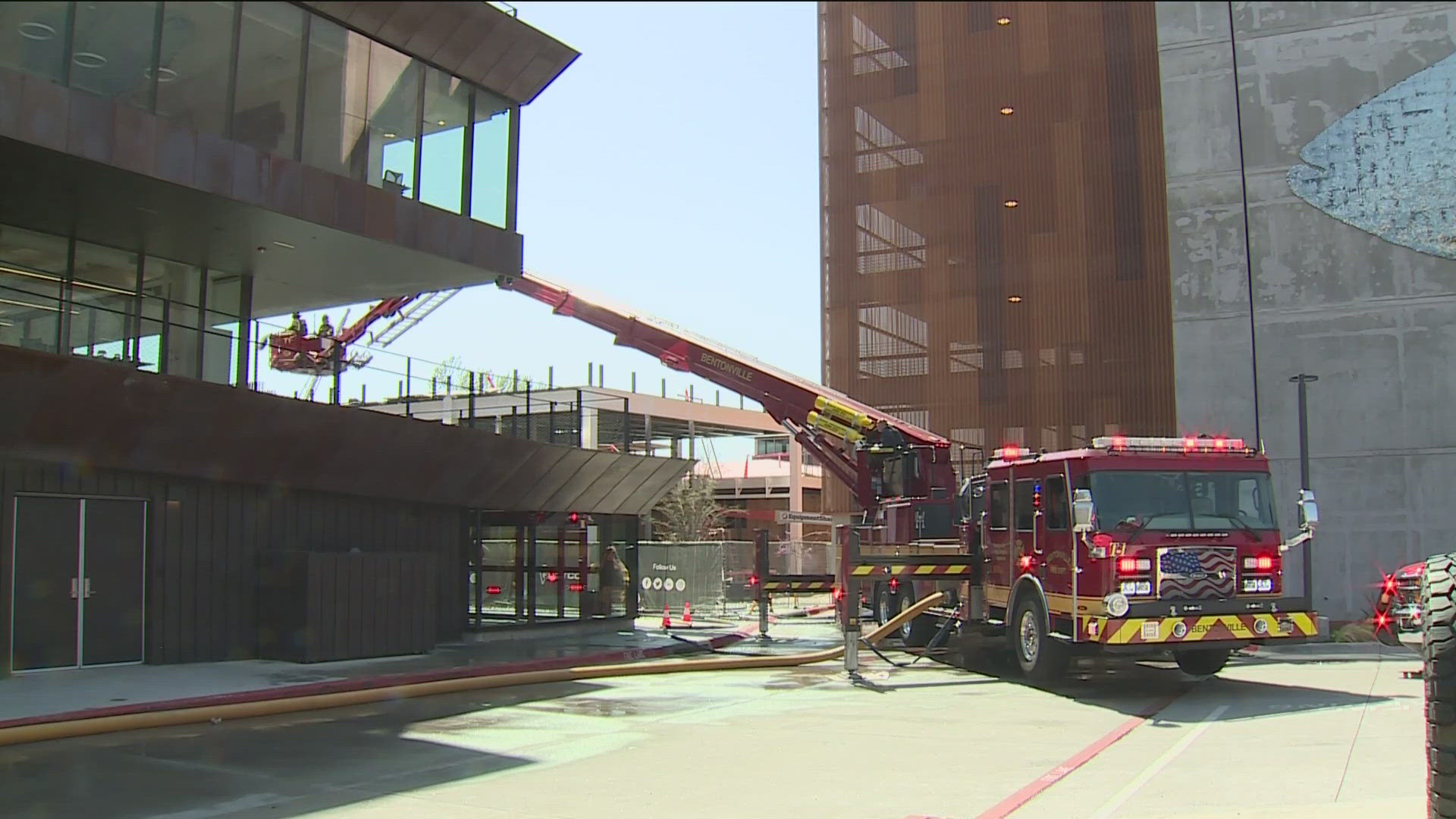 No injuries reported after fire in downtown Bentonville