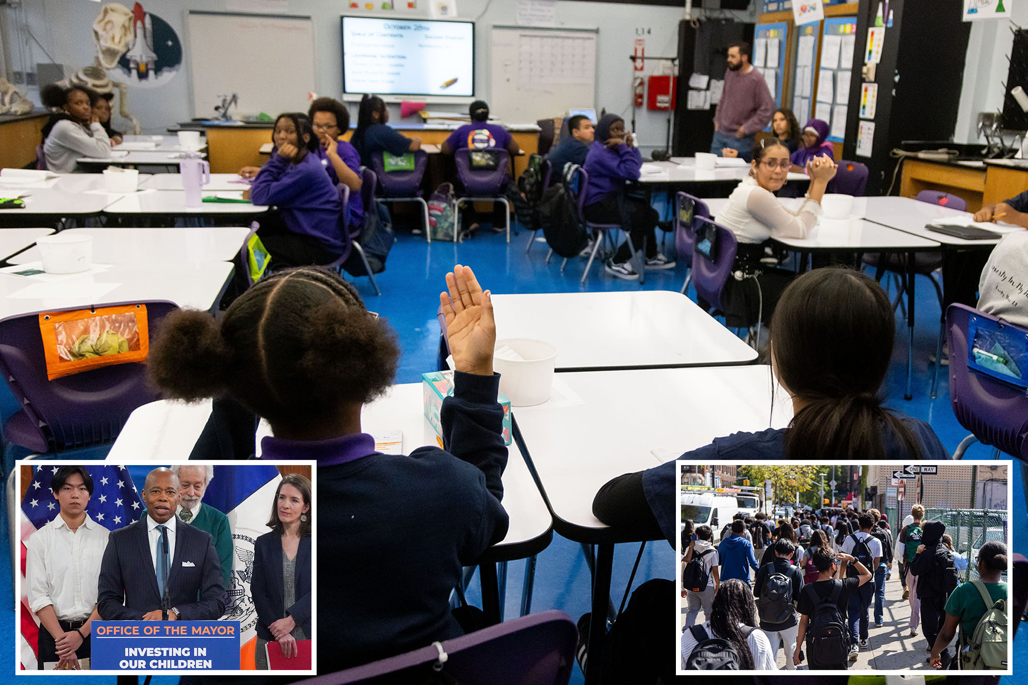 NYC caves on state class size law, will hire 3,700 new teachers: Mayor ...