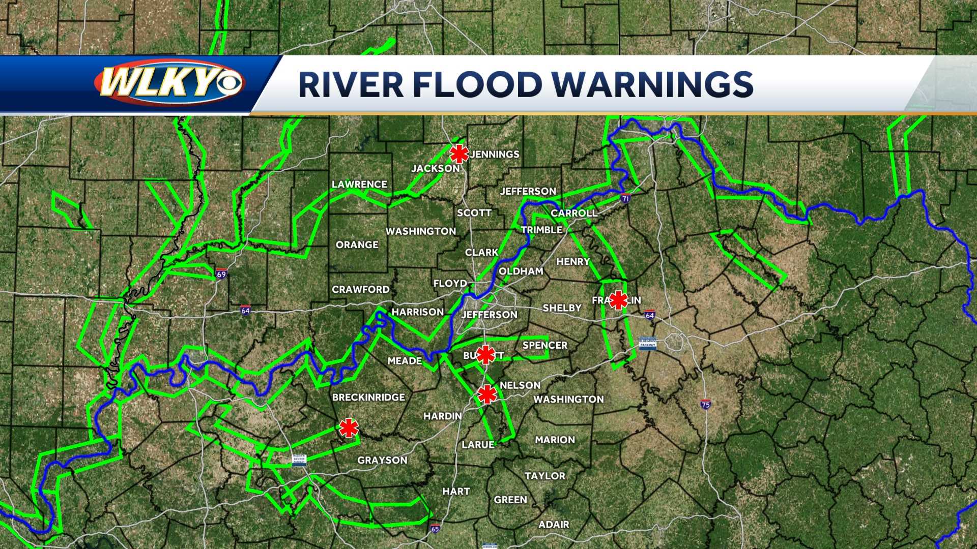 River flood warnings: Many receding, Ohio River close to cresting