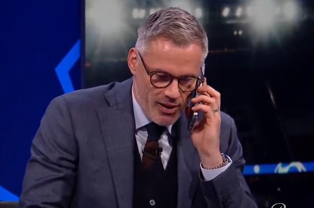 Jamie Carragher picks up phone to daughter Mia, 20, live on TV - as ...