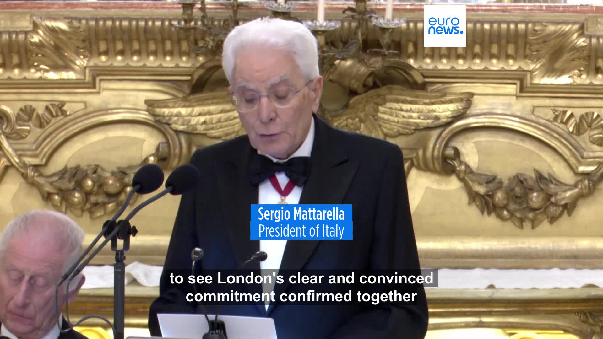 UK royals attend state dinner hosted by Italian President at Quirinale ...