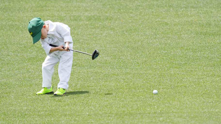 Jordan Spieth's kids Sammy & Sophie steal show at Masters Par 3 Contest