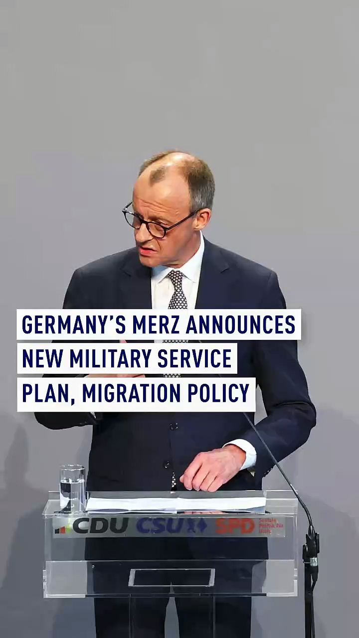 Germany's Merz announces new military service plan