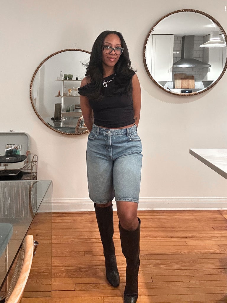 These Under-$100 Anthropologie Jorts Turned Us Into Denim Short Converts