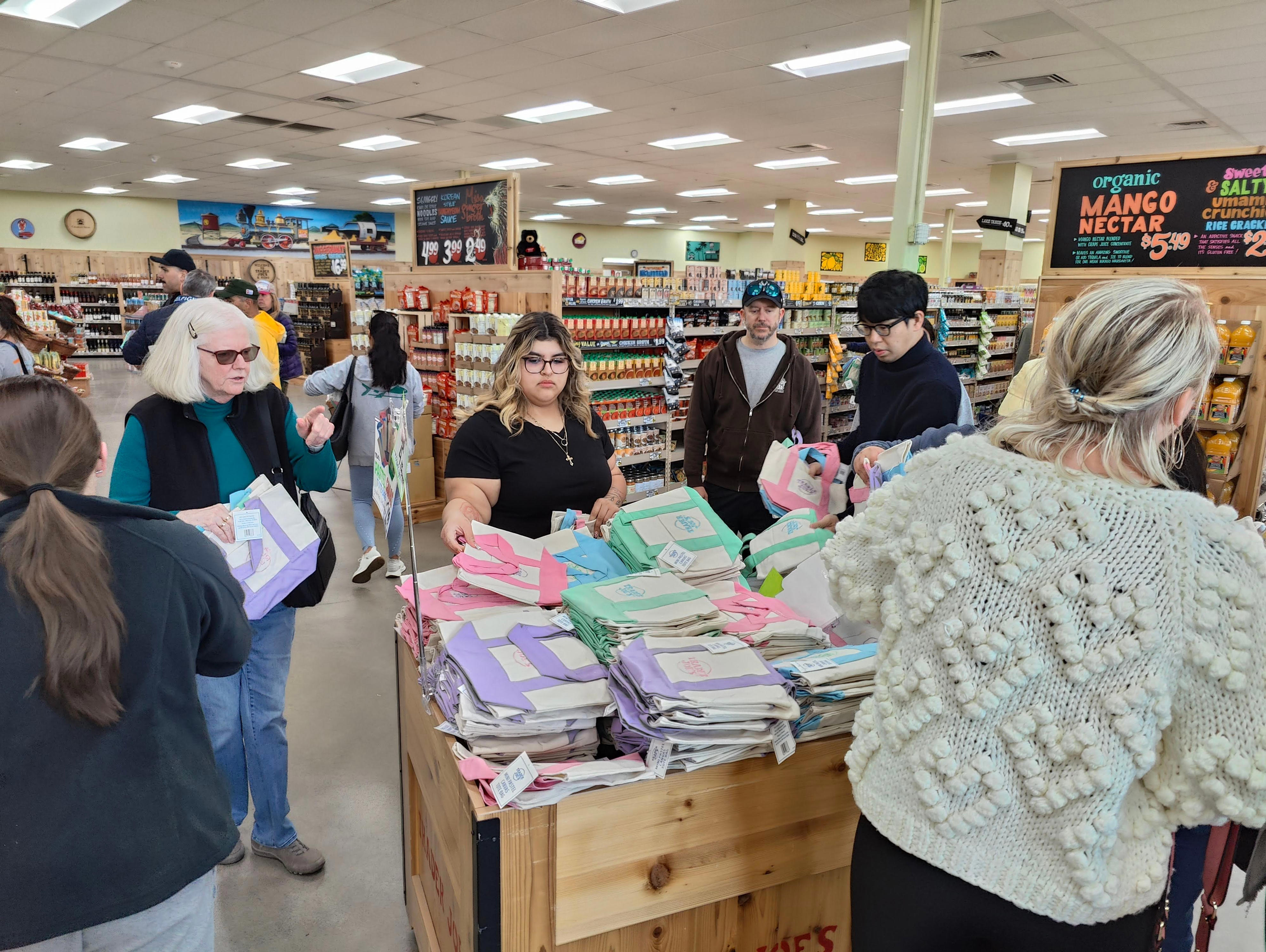 Trick or tote time. Trader Joe’s spooky mini totes drop in California.