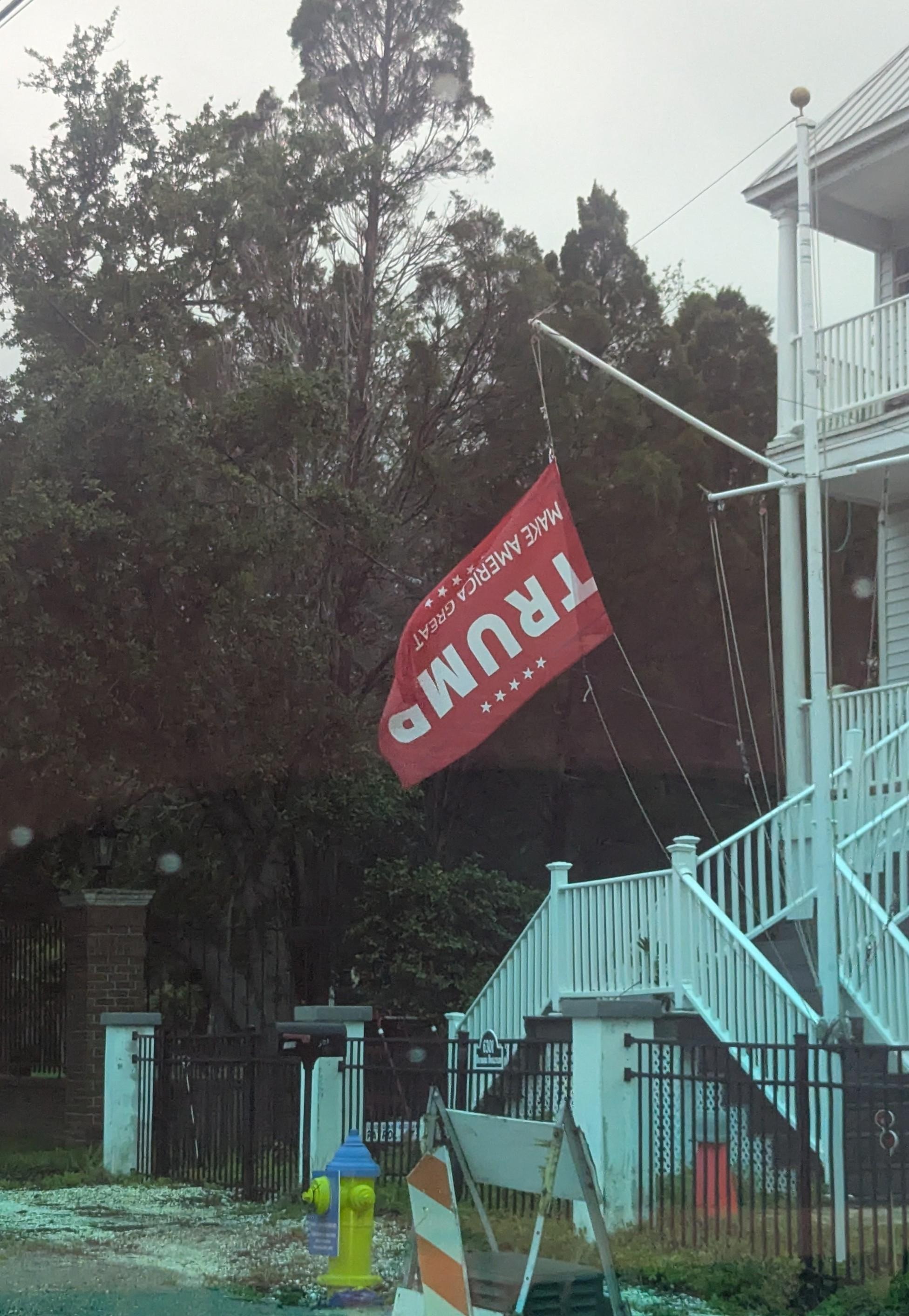 Upside-Down Trump Flag Hailed as 'Symbol of Distress' as Neighbors Note ...