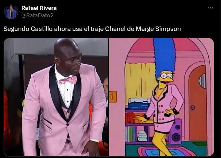 Segundo Castillo se lució en el Monumental: esmoquin rosa y lujo con la ...