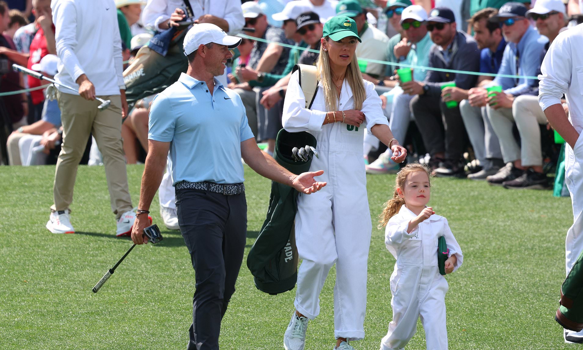 Rory McIlroy and Erica Stoll put on a united front with daughter Poppy ...